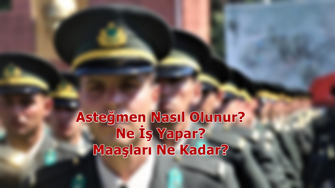 Asteğmen Nasıl Olunur? Ne İş Yapar? Maaşları Ne Kadar? » Bilgi Web